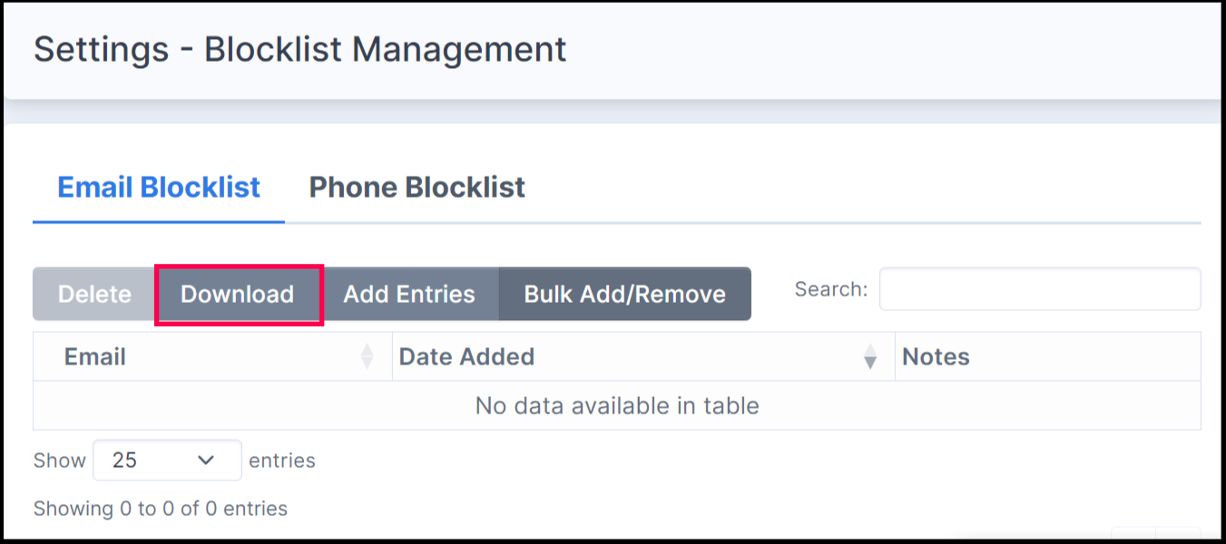Getting Started: Email Blocklist and Unsubscribes